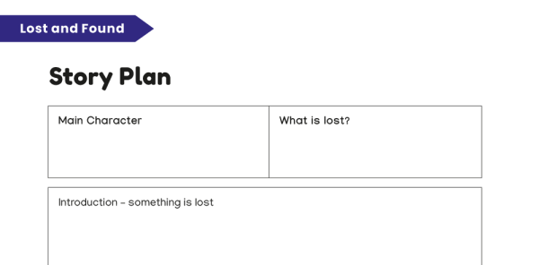 KS1 and KS2 Writing Templates - Lost and Found Stories | Plazoom