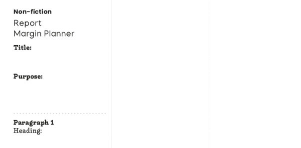 KS2 Writing Templates: Margin Planners | Plazoom