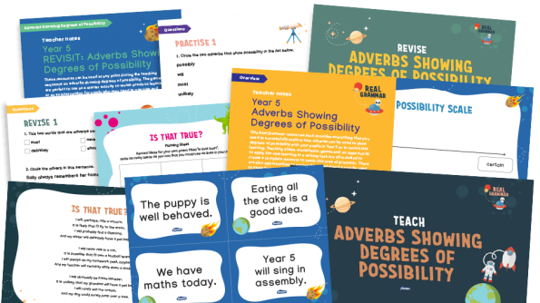 Adverb of possibility – Using modal verbs/adverbs (5.2a Year 5) | Plazoom