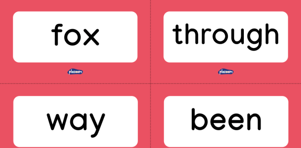 High Frequency Words: 101-300, Flashcards and Word List | Plazoom