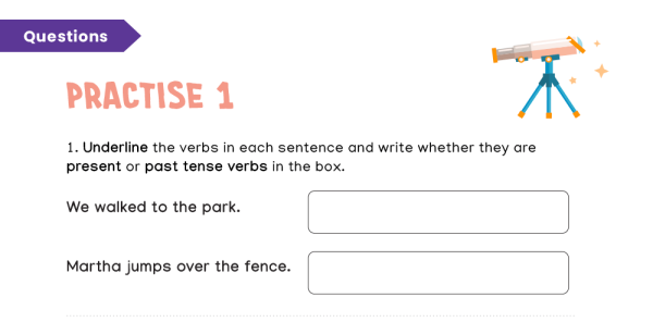5.1a Year 5: using the perfect form of verbs to mark relationships of ...