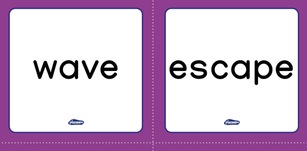 Phase 5 phonics - word cards set 4: a-e, e-e, i-e, o-e, u-e | Plazoom