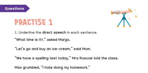 4.4b Year 4: using and punctuating direct speech KS2 (other punctuation ...