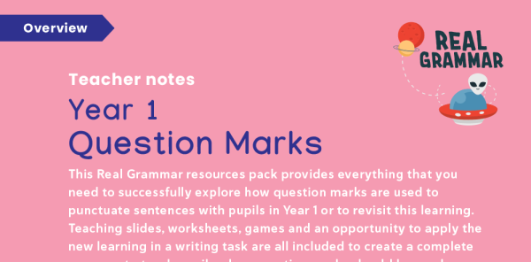 1.3c Year 1: Begin to punctuate sentences using a capital letter and a ...