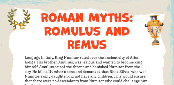 Roman Myths (Romulus and Remus) - KS2 Text Types: Writing Planners and ...