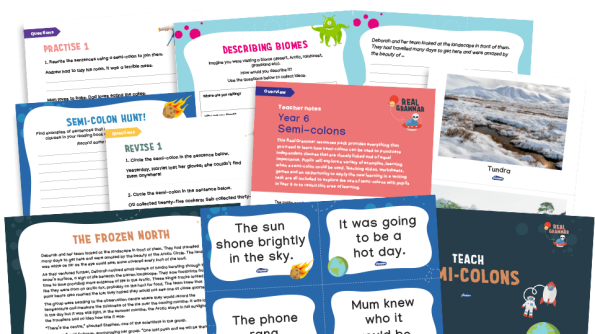 6.5a Year 6: using semi-colons, colons or dashes to mark boundaries ...