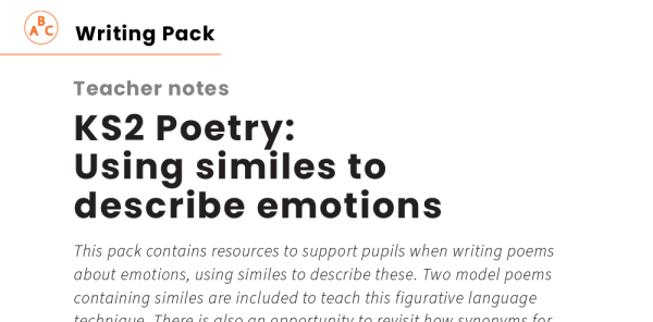Simile Poems (Anger/Pride) - KS2 Text Types: Writing Planners and Model ...