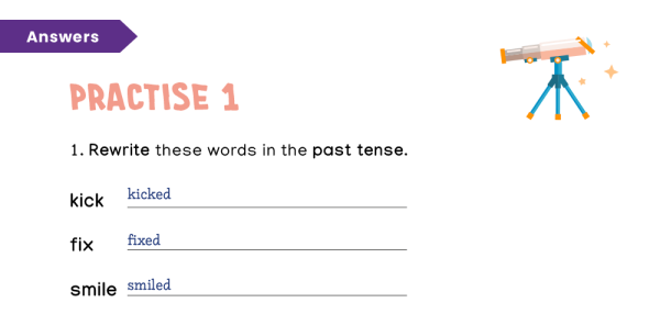 2.3b Year 2: use the present and past tenses correctly and consistently ...
