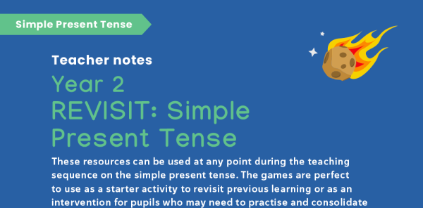 2.3a Year 2: use the present and past tenses correctly and consistently ...