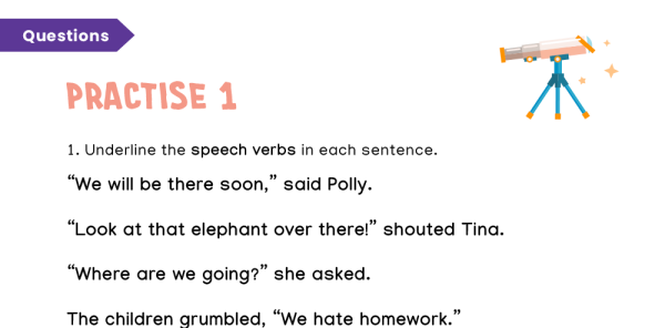 4.4a Year 4: using and punctuating direct speech KS2 (speech verbs ...