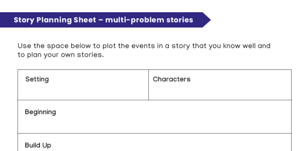 Planning a Story: Templates, Planning Sheets and Teacher Notes | Plazoom