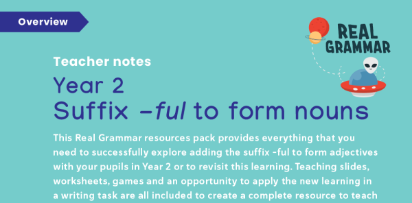 2.6a Year 2: W - formation of adjectives using suffixes such as -ful ...