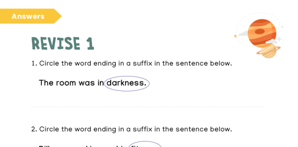 2.5b Year 2: W - formation of nouns using suffixes such as -ness, -er ...