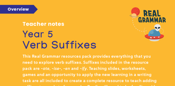 5.6 Year 5: W - converting nouns or adjectives into verbs using ...