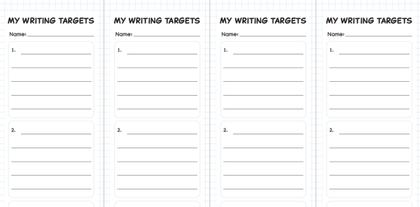 Writing Targets Bookmarks: Key Stage 1 and 2 | Plazoom