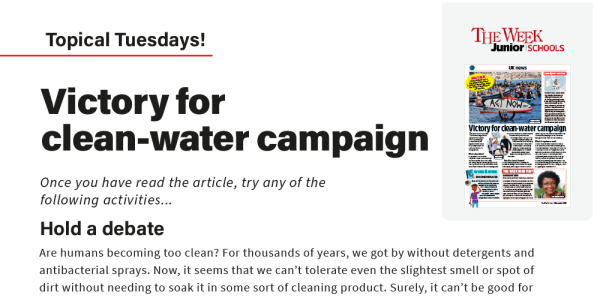 Topical Tuesdays: Too Clean? - KS2 News Story and Reading and Writing ...