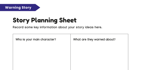 KS1 and KS2 Writing Templates - Warning Tales | Plazoom
