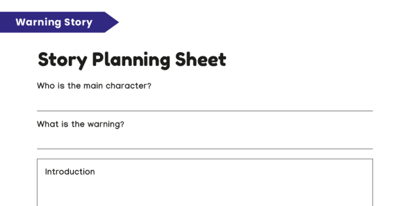 KS1 and KS2 Writing Templates - Warning Tales | Plazoom
