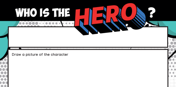 Reading Activity Templates - Who is the Hero? Worksheets | Plazoom