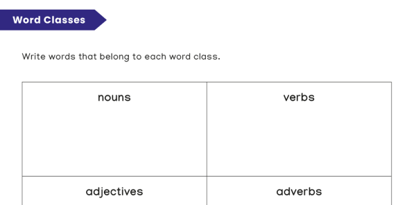 UKS2 Word Classes Make a Match - KS2 Grammar Game | Plazoom